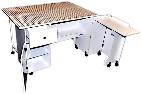 Hobby and craft room benches, tables, and organziers.